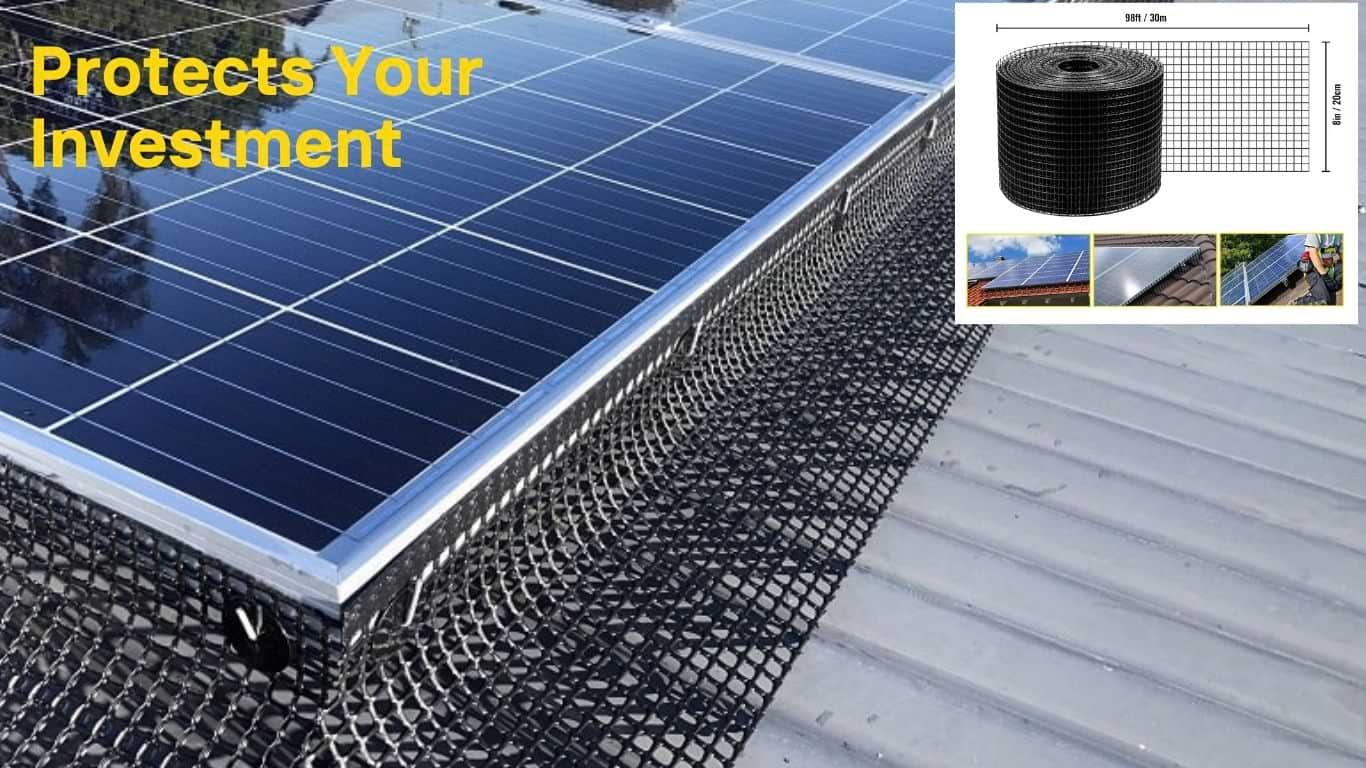 Solar panel bird mesh - Protecting Your Solar Investment - Solar World
